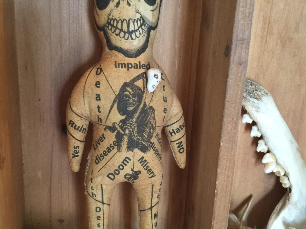 Original Art Grungy Folk Art Skeleton Voodoo Doll Figure Goth Odd ...
